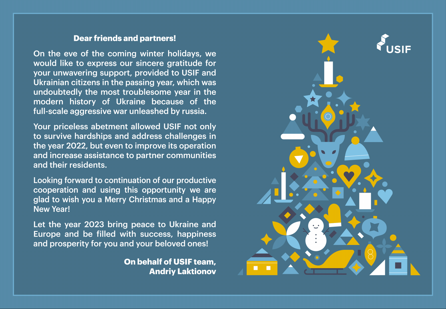 USIF Season’s Greetings